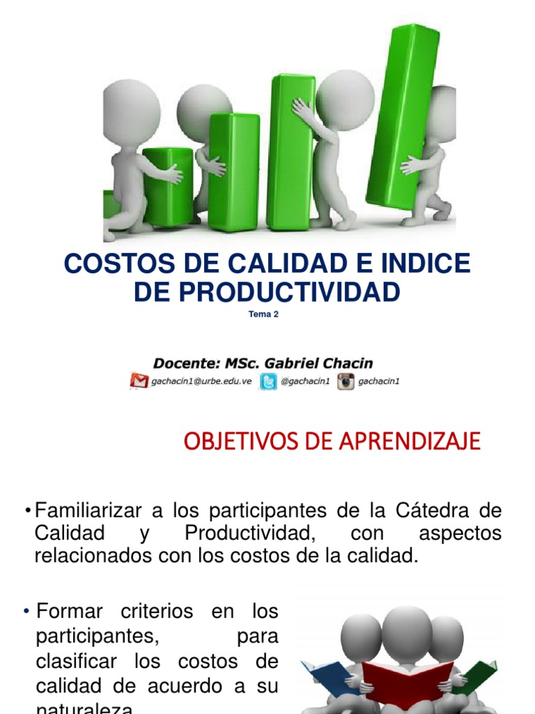 Costos de Calidad y Productividad | PDF | Calidad (comercial) | Evaluación