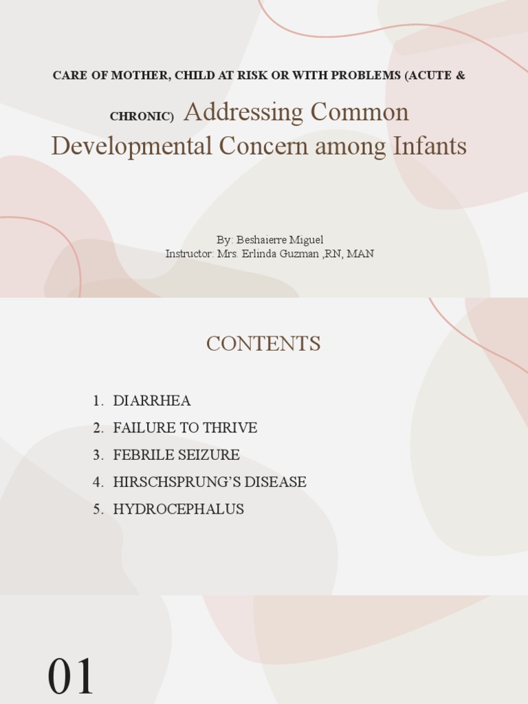 Addressing Common Developmental Concern Among Infants: Care of Mother ...