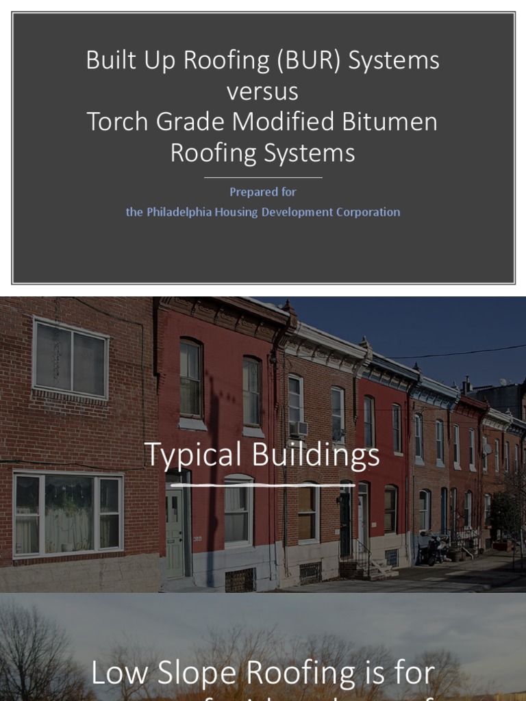 Roofing 101 BUR Vs Modified Bitumen | PDF | Asphalt | Roof