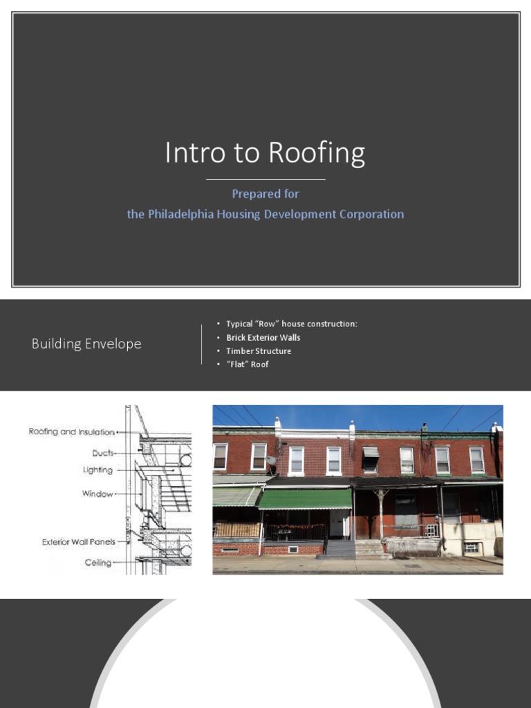 Roofing 101 Intro To Low Slope | PDF | Masonry | Economic Sectors