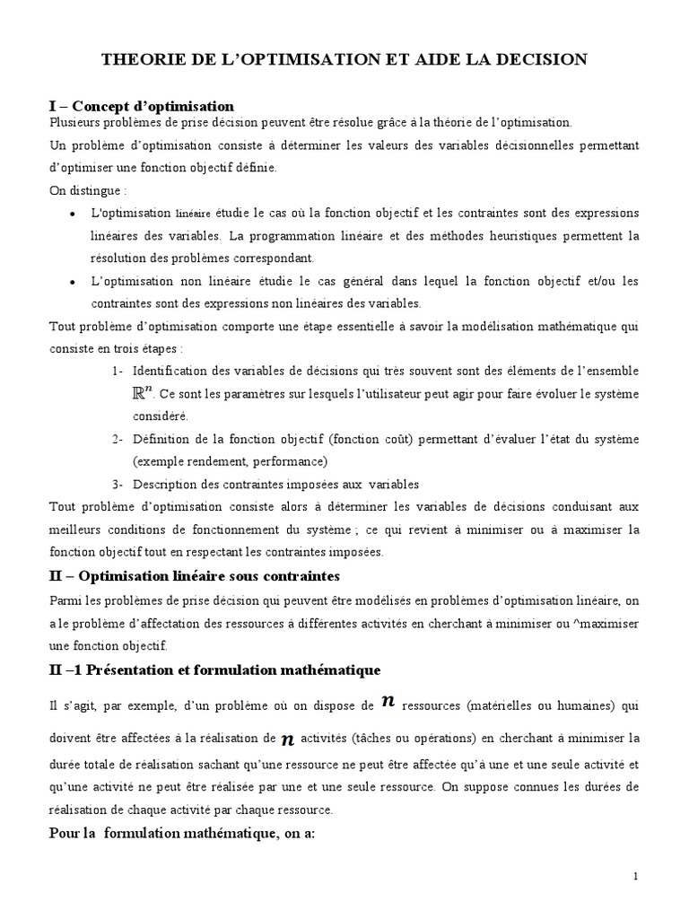Chap2 2122 | PDF | Optimisation mathématique | Extremum