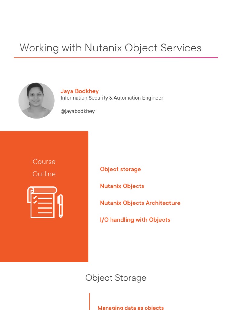 Overview Of Nutanix Object Storage Key Concepts Architecture And Workflow Pdf Computer 