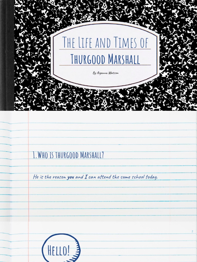 The Life and Times of Thurgood Marshall | PDF | Thurgood Marshall ...