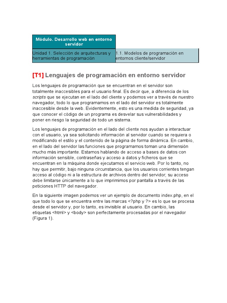 Desarrollo Web en Entorno Servidor | PDF | Redes | Internet y web