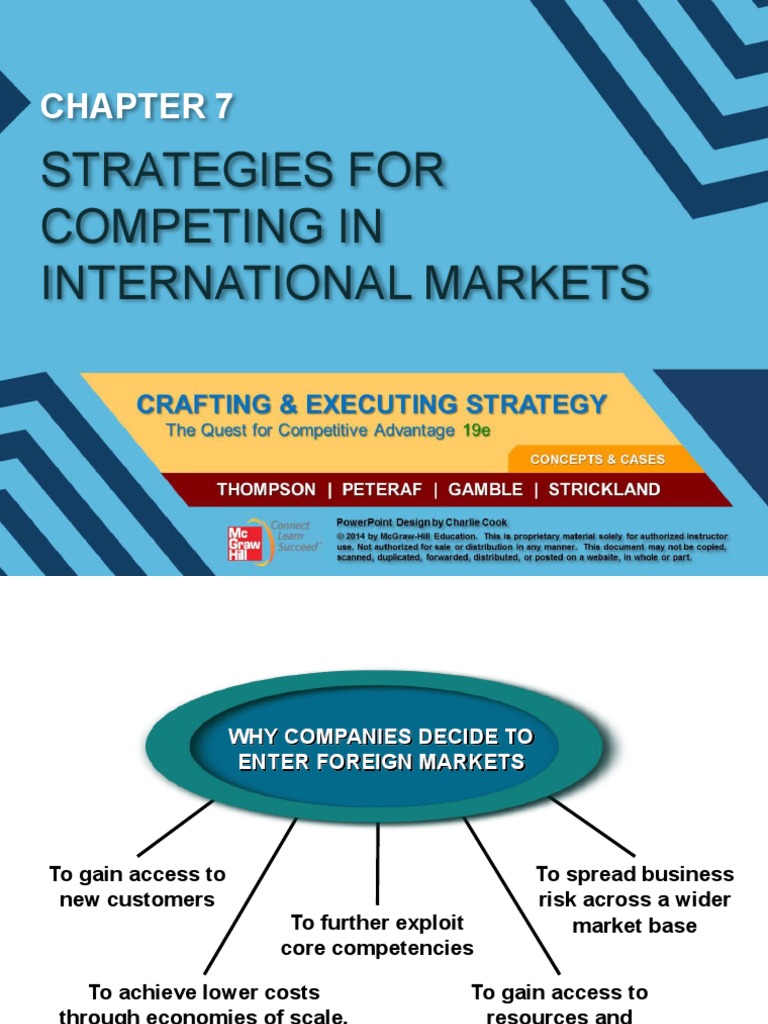 Competing in International Markets Strategies | PDF