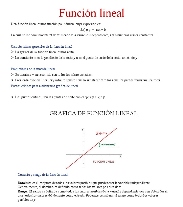 Función Lineal | PDF