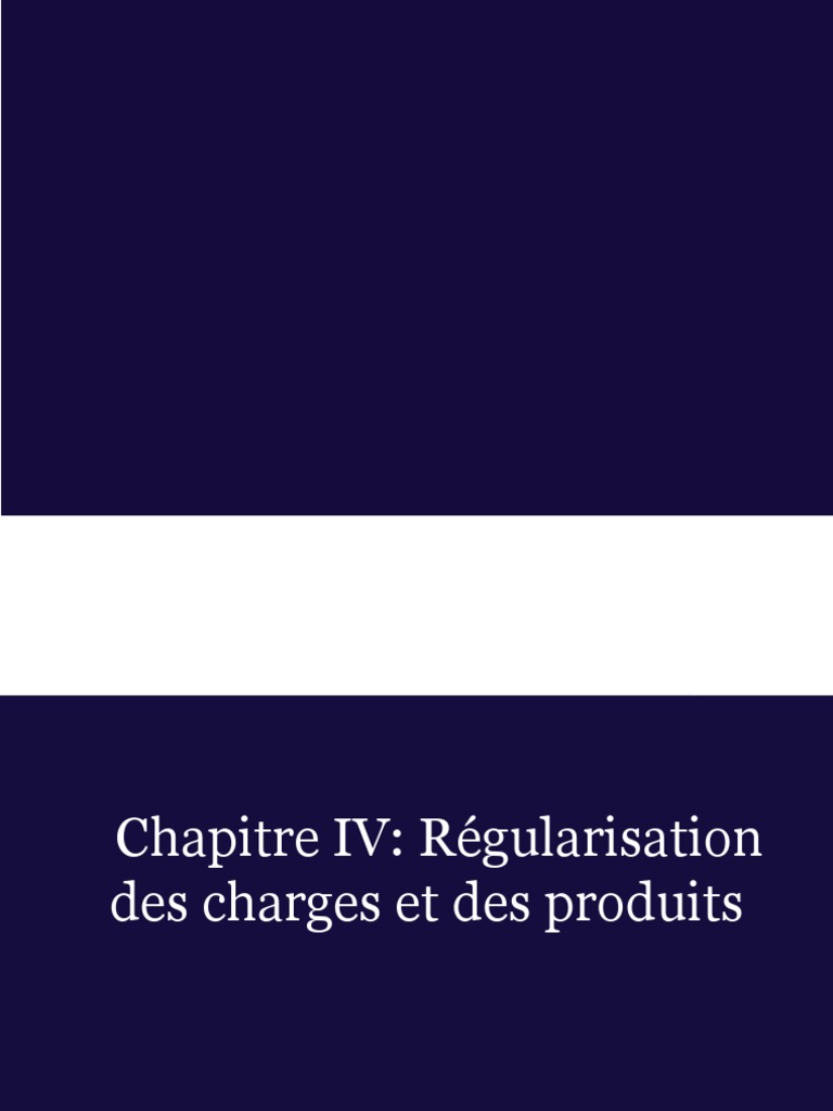 Régularisation des Charges et Produits | PDF | Prêts | Facture