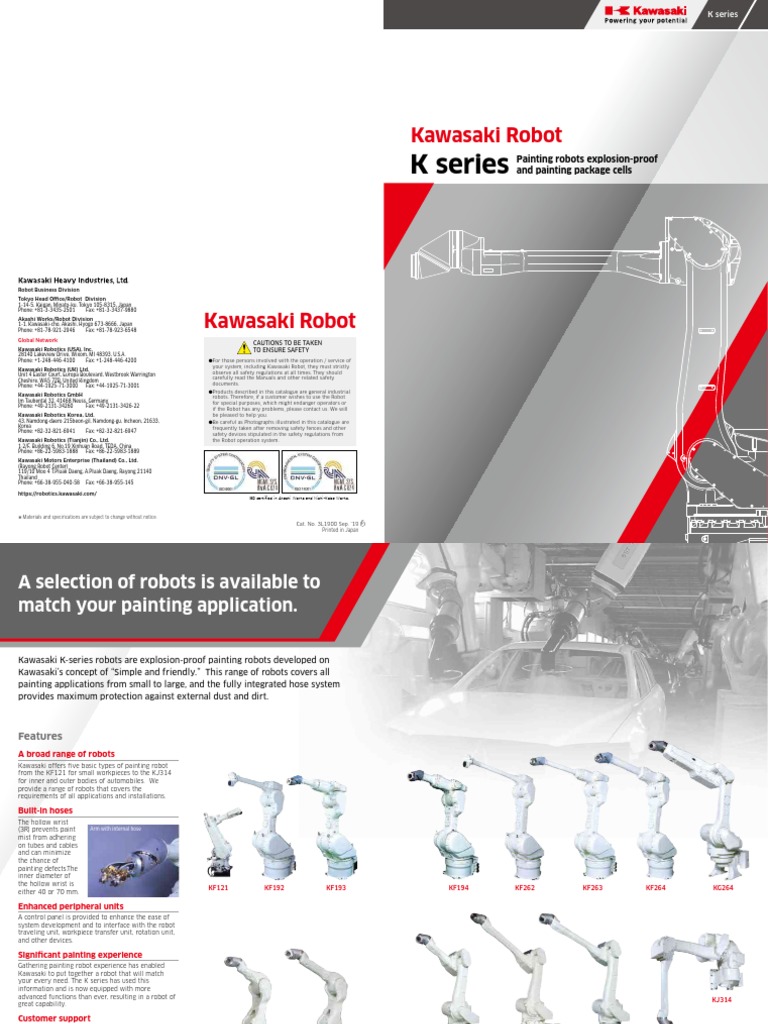 K Series: Kawasaki Robot | PDF | Robot | Robotics
