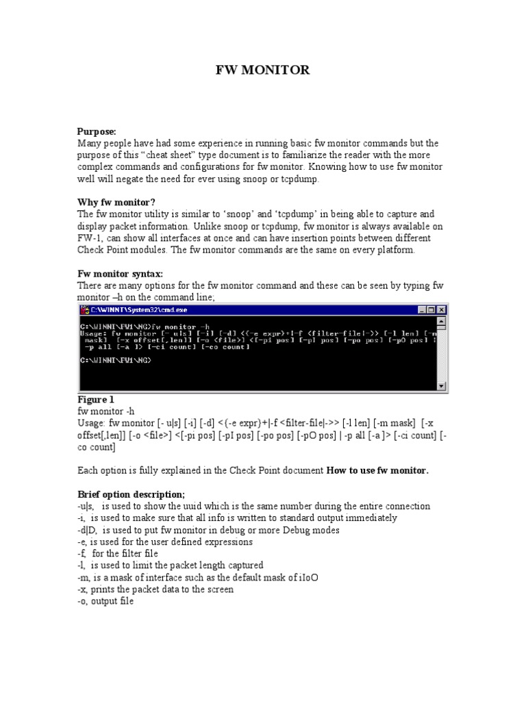 FW Monitor Expert | PDF | Transmission Control Protocol | Internet ...