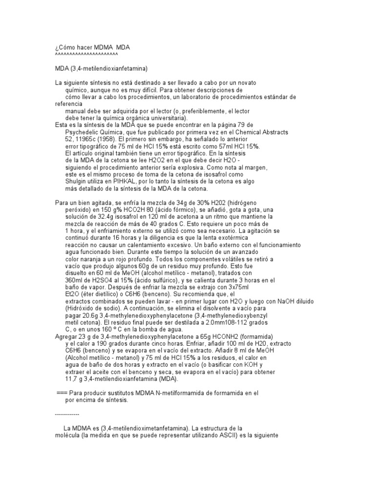 Sassafras | PDF | Mdma | Benceno