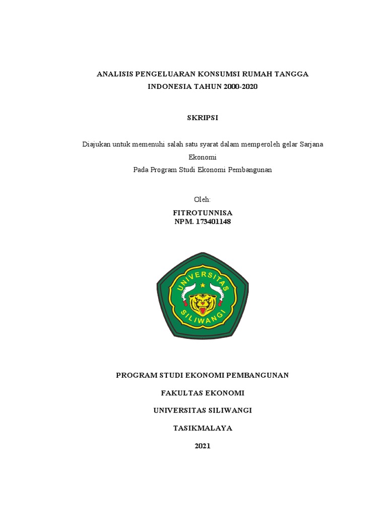 Draft Print Naskah Skripsi | PDF
