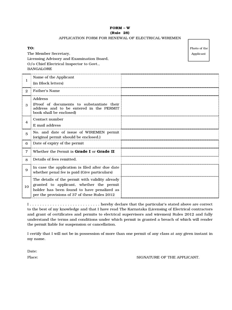 Renew Electrical Wireman Permit | PDF | Notary Public | Justice