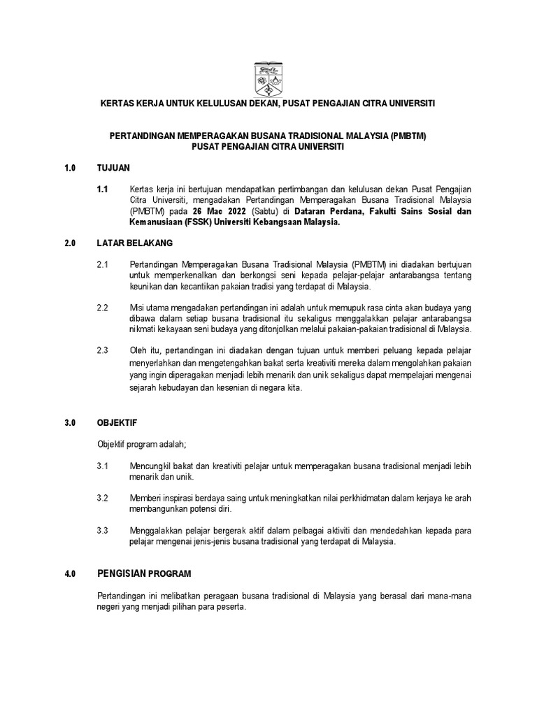 Contoh Kertas Kerja | PDF