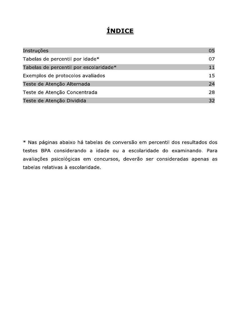 BPA - Percentis | PDF