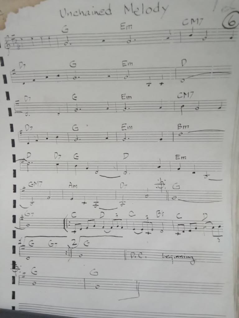 Unchained Melody Lead Sheet | PDF