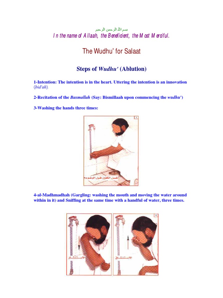 How To Make Wudu - Ablution: Wudu Step by Step - by Dr. Saleh As-Saleh ...