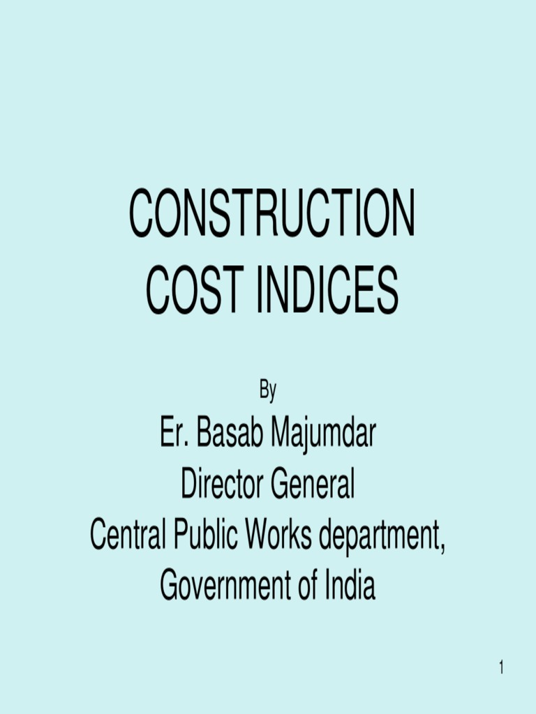 Construction Cost Indices | PDF | Index (Economics) | System