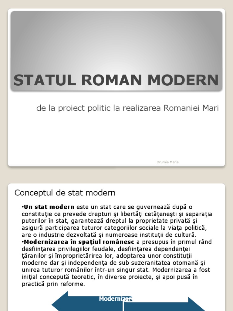 Statul Roman Modern | PDF