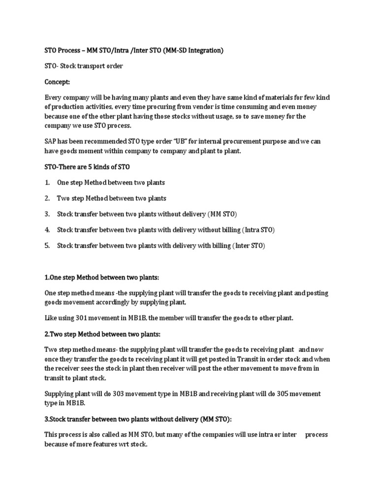 STO Process | PDF | Business | Information Technology Management