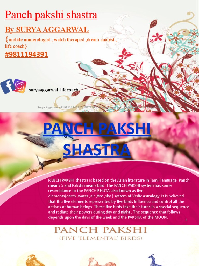 Panch Pakshi Shastra: by Surya Aggarwal #9811194391 | PDF
