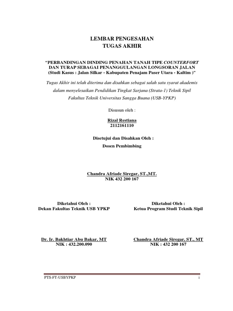 01 Lembar Pengesahan PRINT | PDF