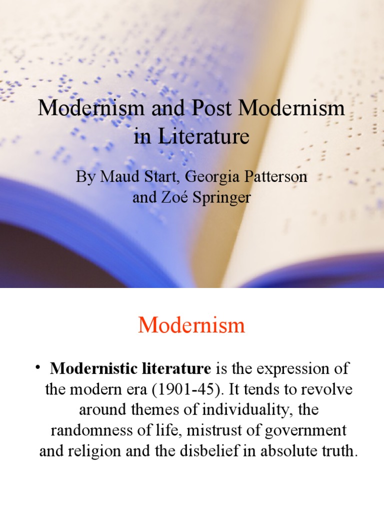 Modernism and Post Modernism in Literature | PDF | Jean François ...