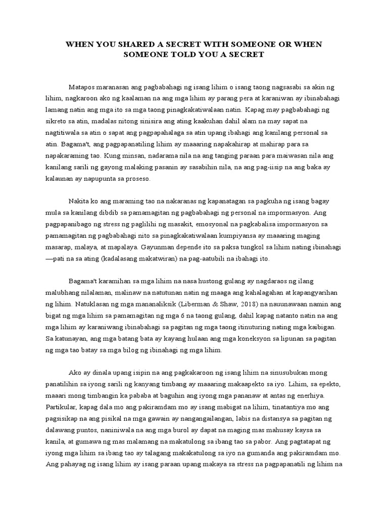 Reflection Paper (FPL) | PDF