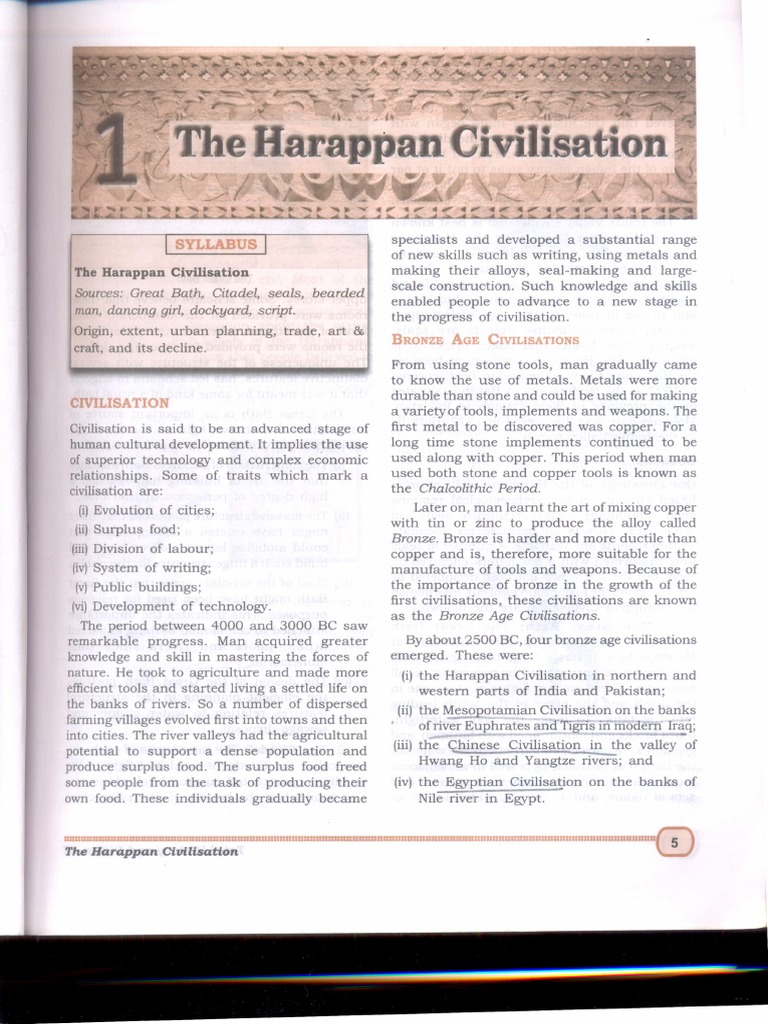 The Harappan Civilisation & The Vedic Period | PDF