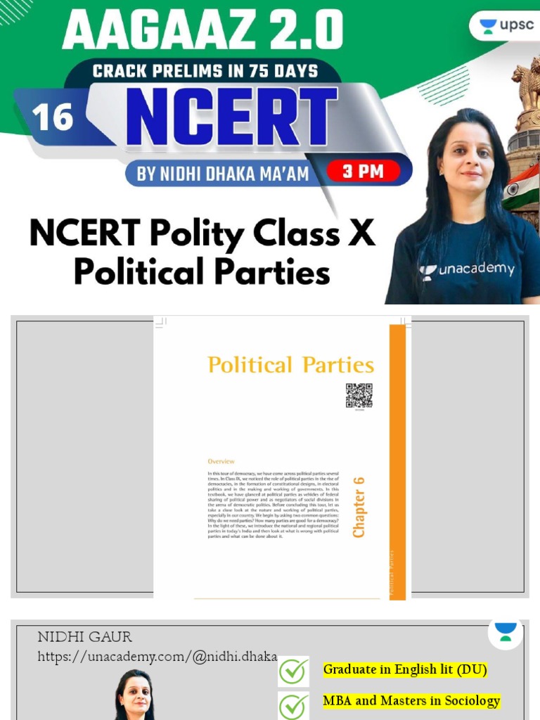 Class 10 Political Parties | PDF | Political Parties | Accountability