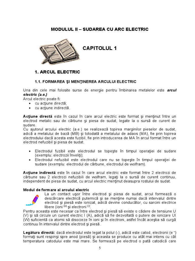 Modulul II - Sudarea Cu Arc Electric | PDF