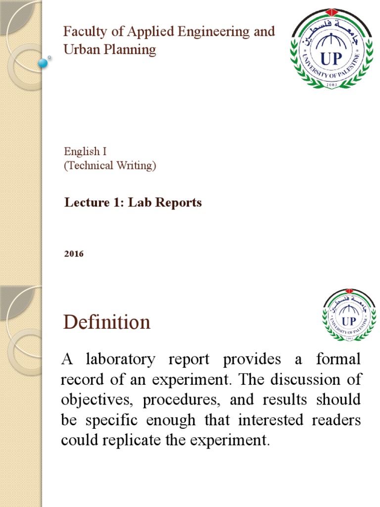 Faculty of Applied Engineering and Urban Planning: Lecture 1: Lab ...