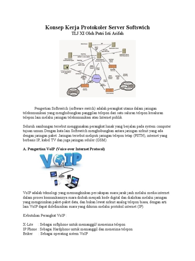 Konsep Kerja Protokoler Server Softswich | PDF | Teknologi & Rekayasa
