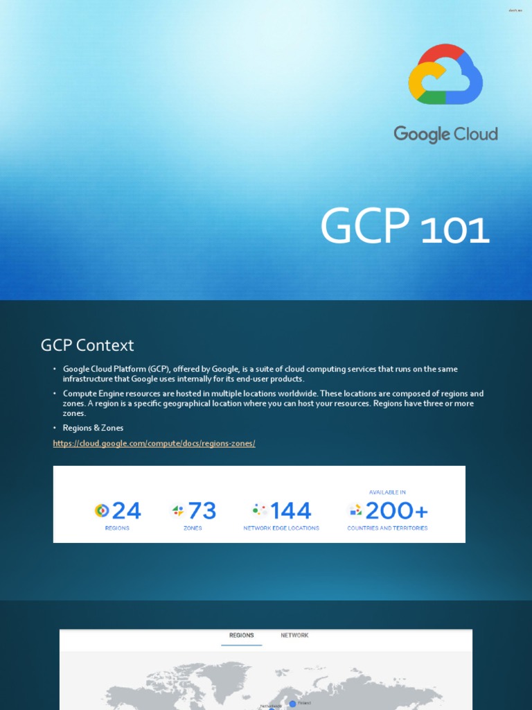 GCP 101 | PDF | Cloud Computing | Amazon Web Services
