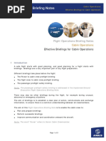 Preflight Briefing Checklist | PDF | Flight Attendant | Aviation
