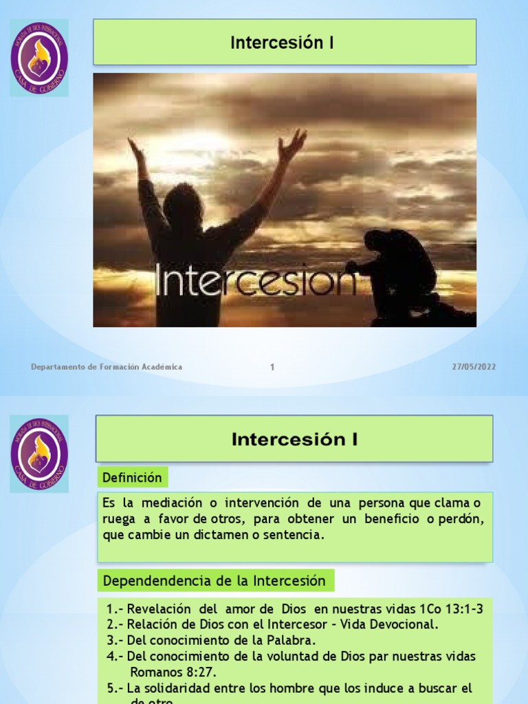 Taller Intercesion I | PDF | Intercesión | Creencia religiosa y doctrina