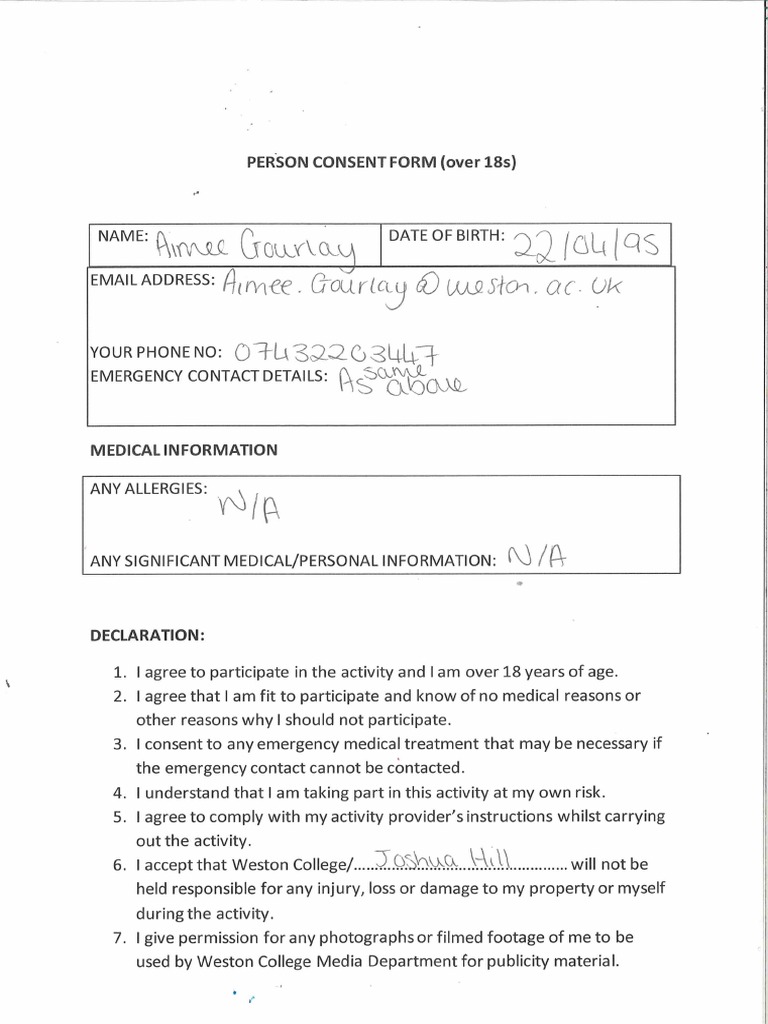 Consent Forms | PDF | Consent | Advertising