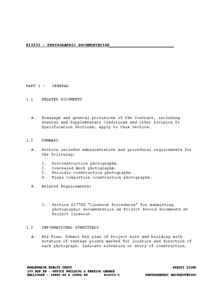 013233-Photographic-Documentation Rev 1 | PDF | Pixel | Image Editing
