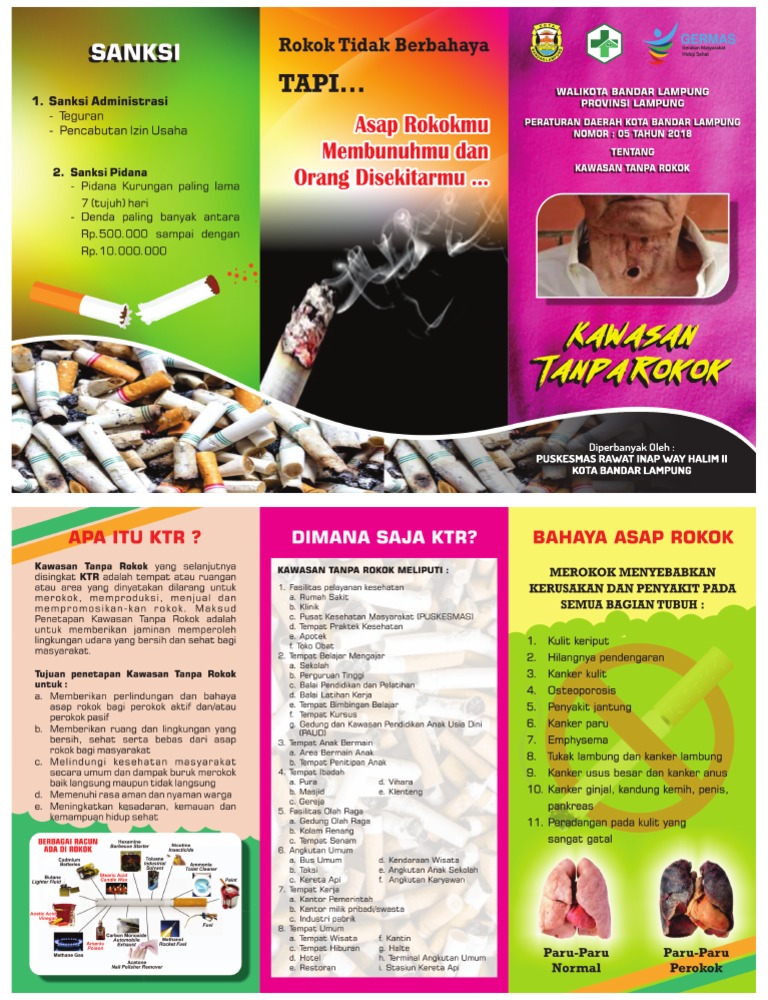 3 - Leaflet Kawasan Tanpa Rokok | PDF