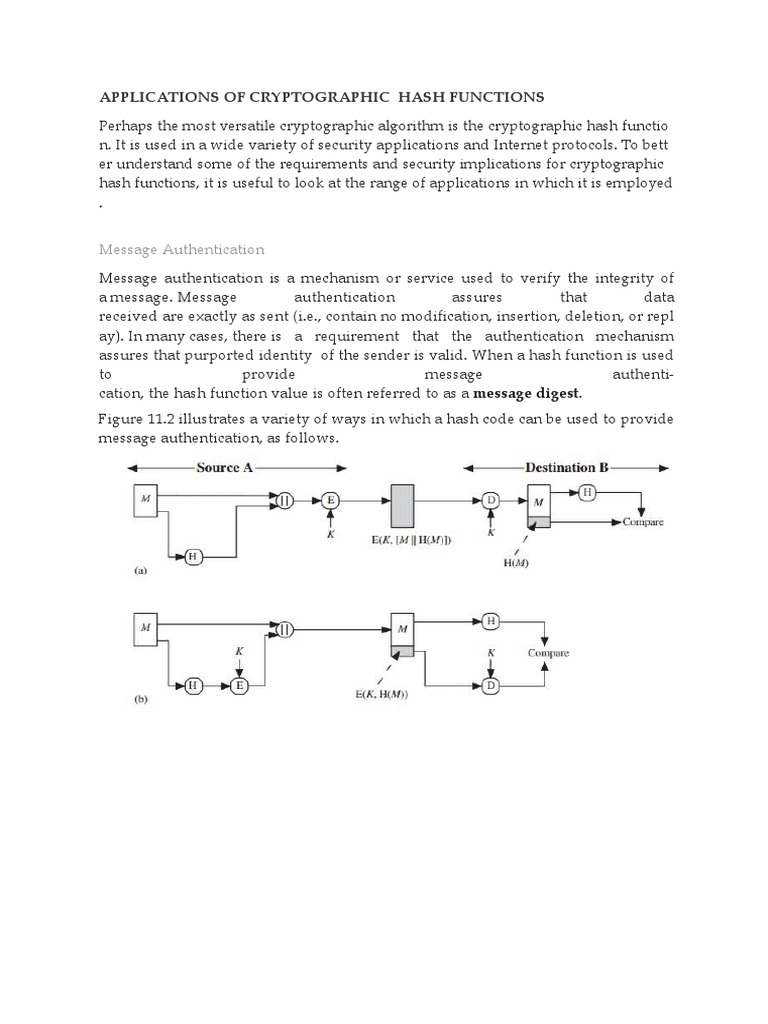 Applications of Cryptographichash Functions | PDF | Cryptography ...