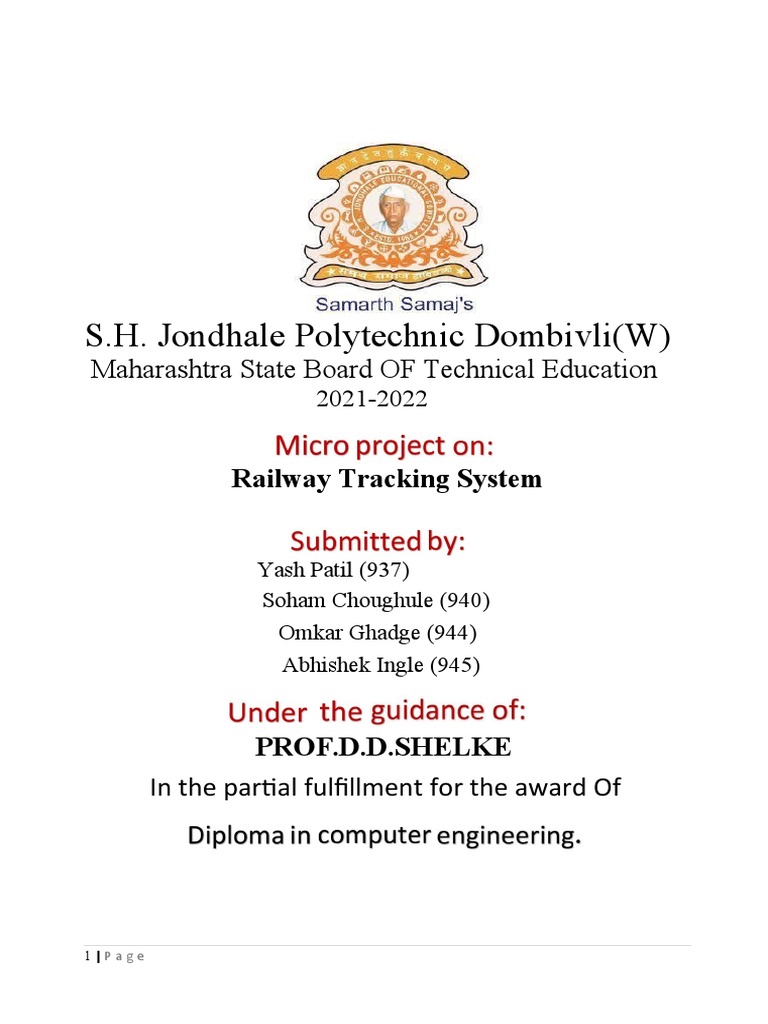 Railway Tracking System | PDF | Rail Transport | Reliability Engineering
