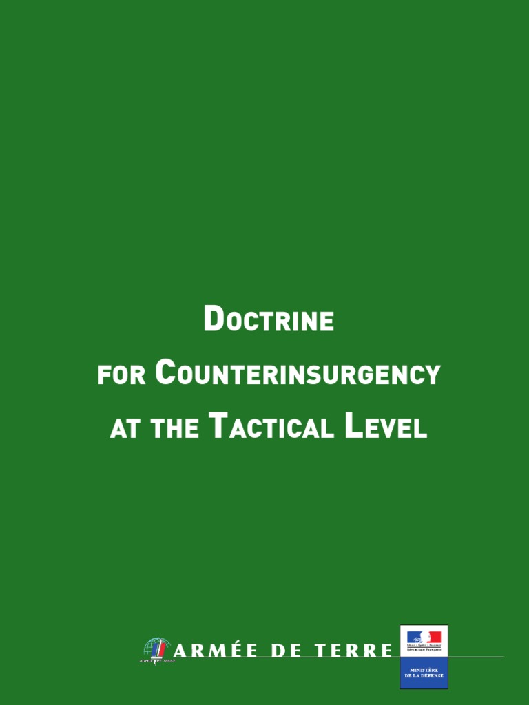 Doctrine for Counterinsurgency at the Tactical Level | Counter ...