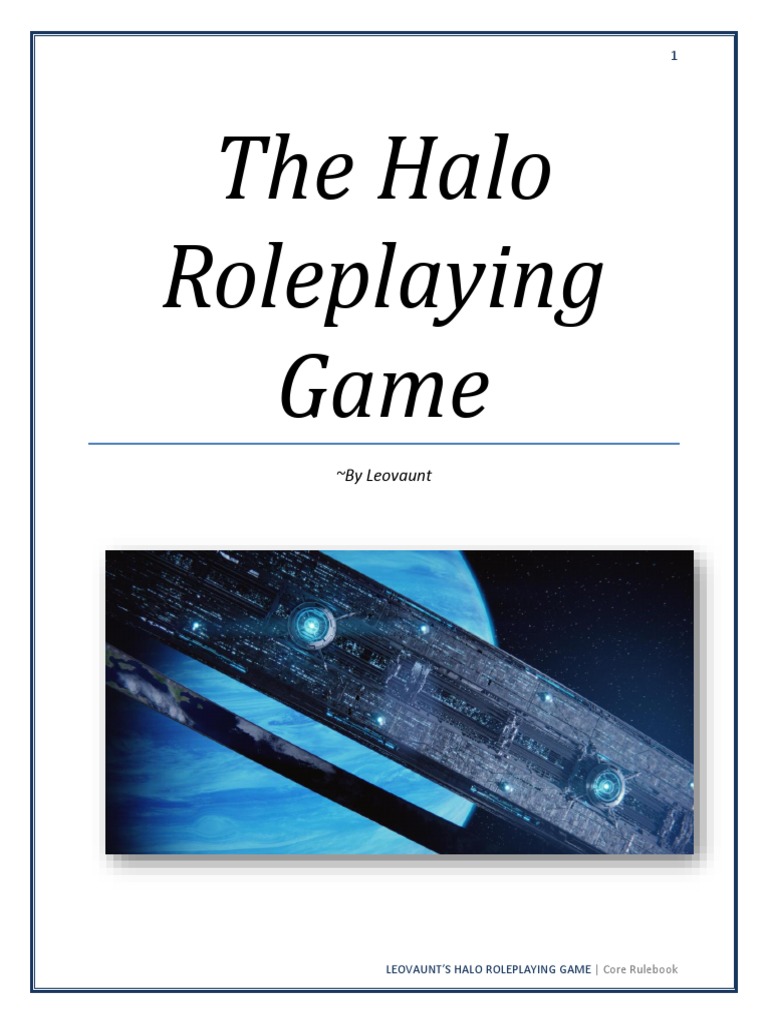 Halo RPG Core Rulebook (2-25-20) | Download Free PDF | Factions Of Halo