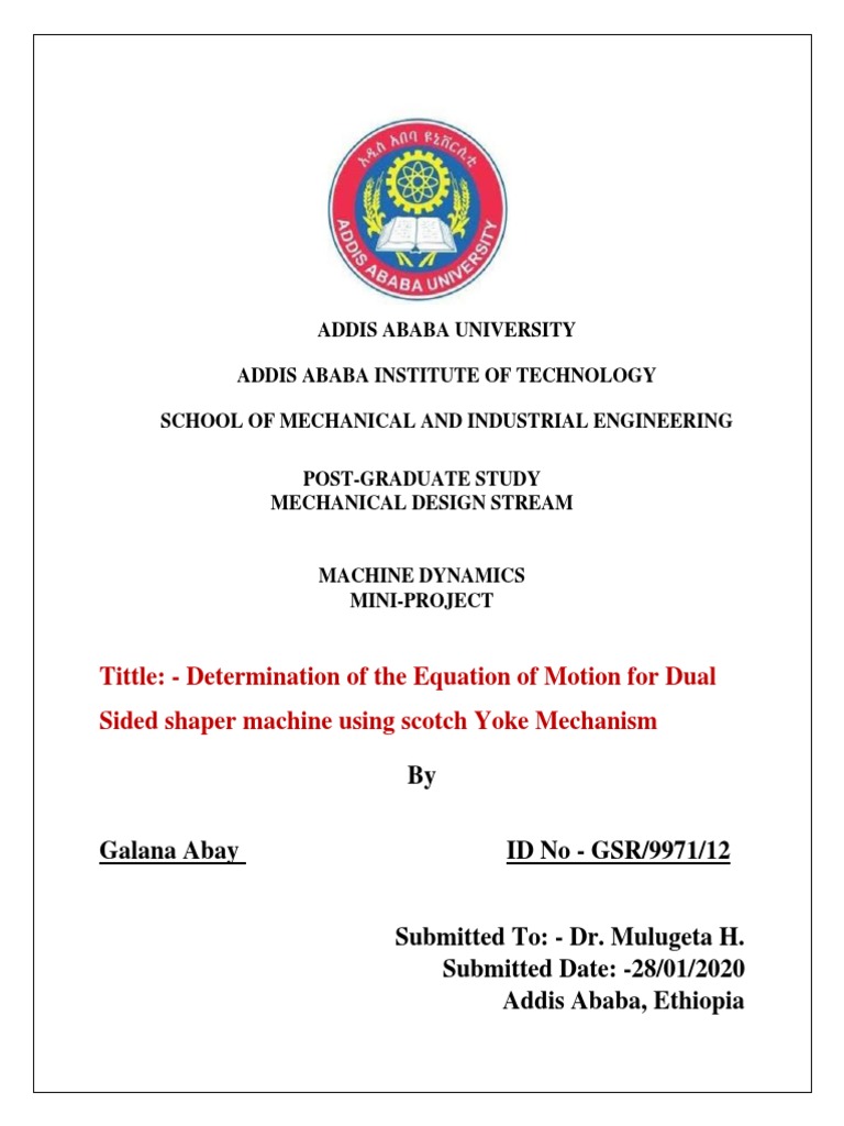 Dual Sisded Shaper Machine Final Edition | PDF | Machines | Acceleration