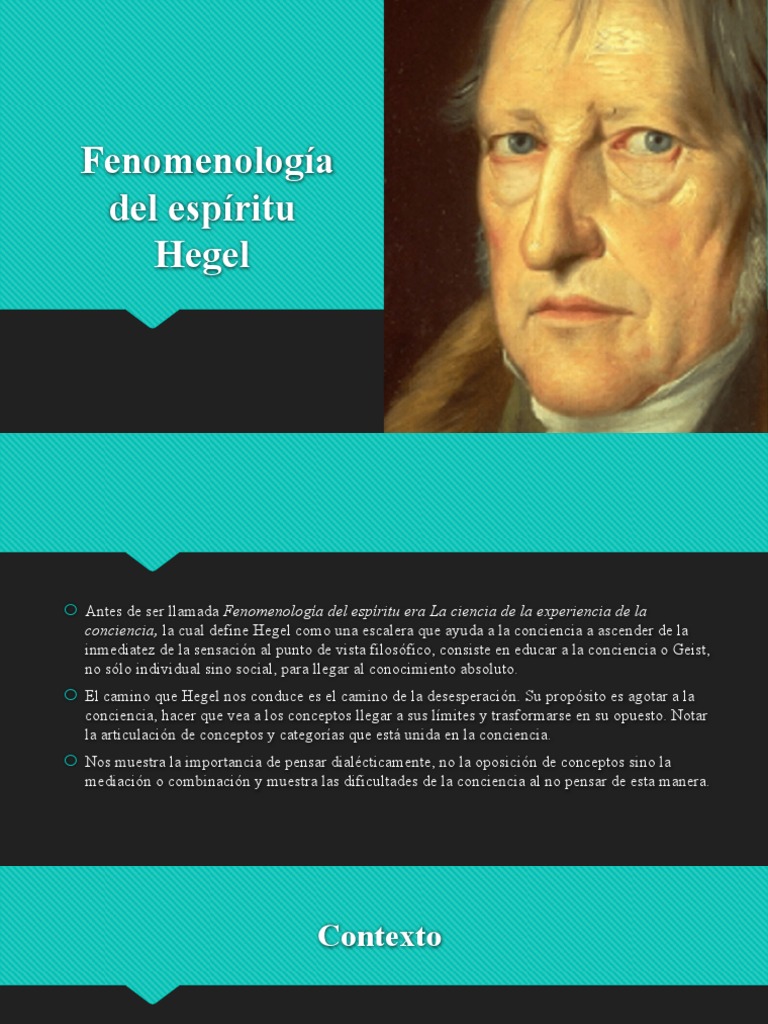 fenomenología del espíritu | PDF | Verdad | Georg Wilhelm Friedrich Hegel