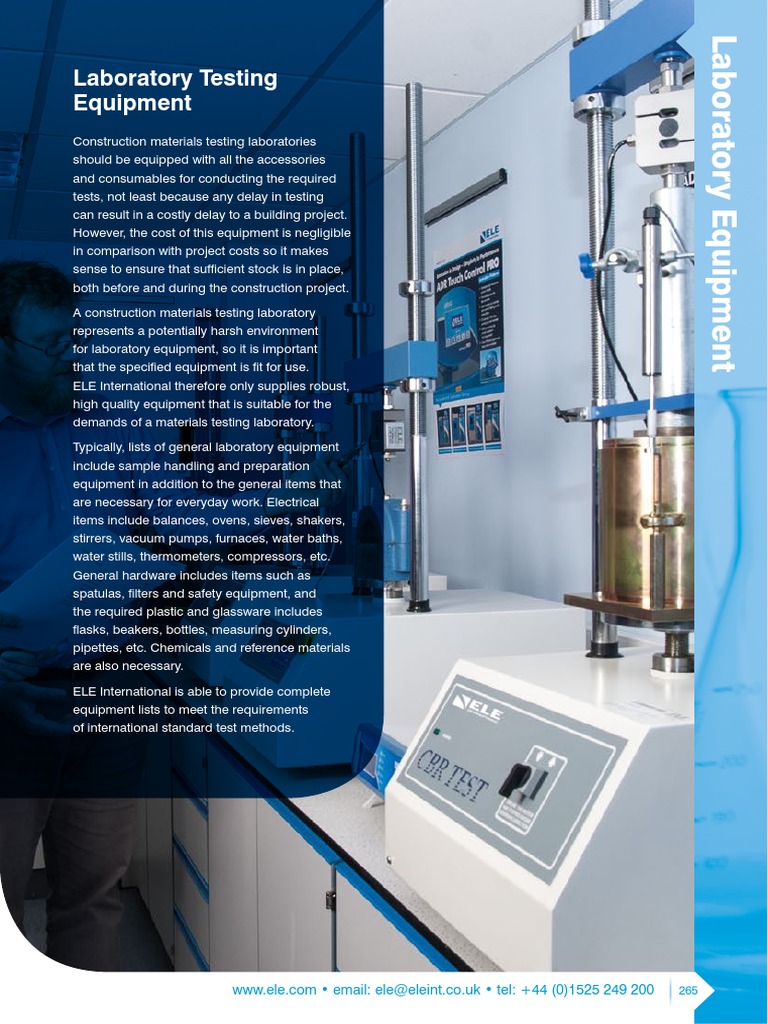 Part 8 - Laboratory Testing Equipment | PDF