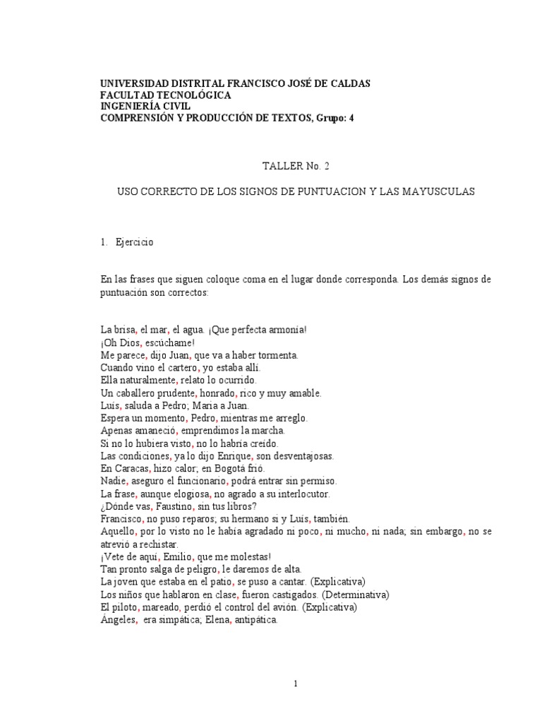 Uso Correcto de Puntuación | PDF | Dormir