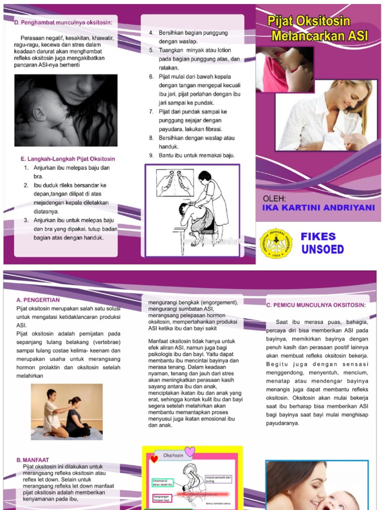 Leaflet Pijat Oksitosin | PDF