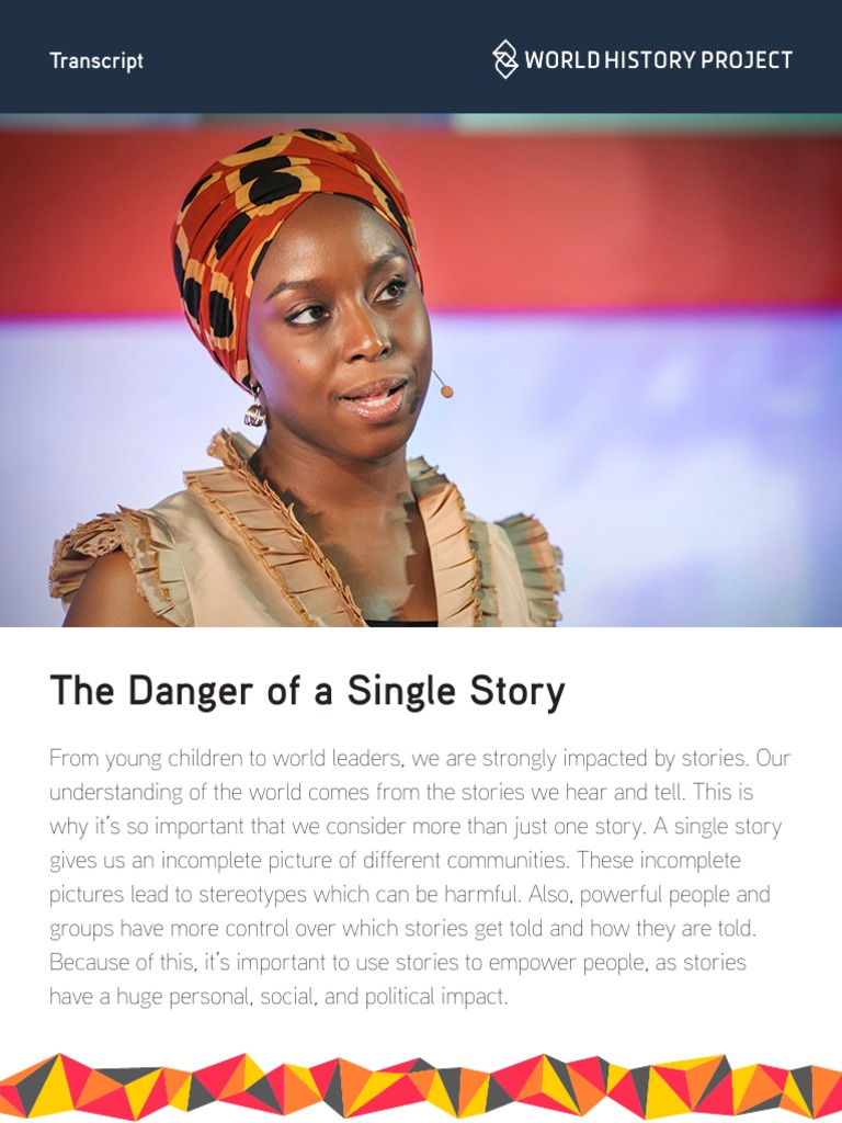 TED Danger of A Single Story Chimamanda Adichie | PDF | Nigeria
