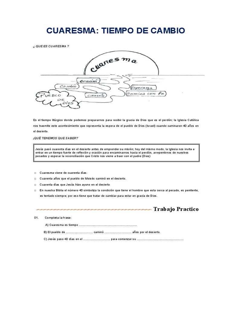 Cuaresma 4to | PDF | Prestado | Jesús