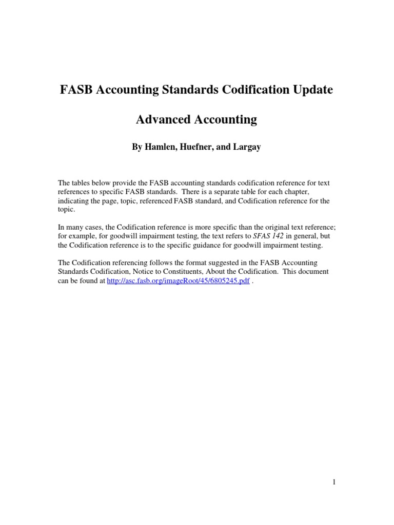 FASB - Accunting Standards Codification (ASC) Concordance | Download ...